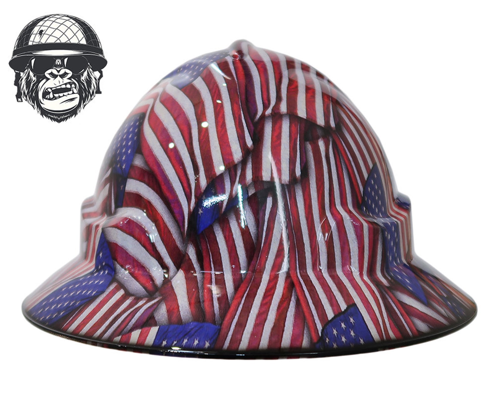 Custom Hydrographic Safety Hard Hat AMERICAN PRIDE Pro - Etsy