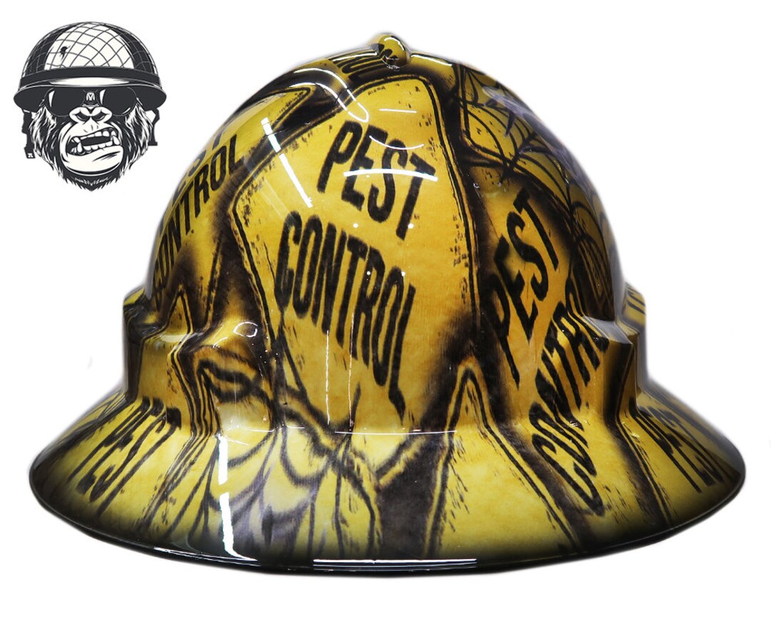 Custom Hydrographic Safety Hard Hat PEST CONTROL Pro Choice Wide - Etsy