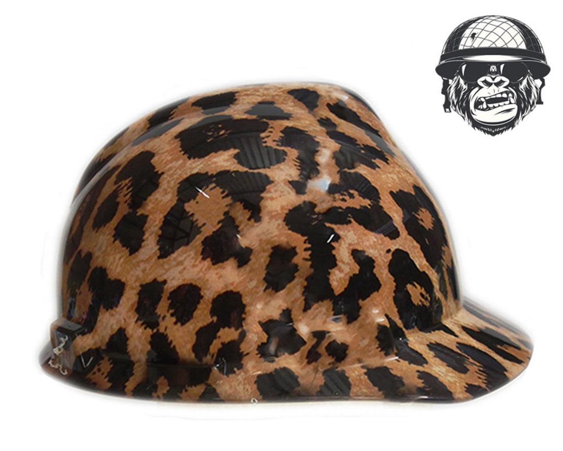 Custom Hydrographic Safety Hard Hat Industrial Mining Cheetah - Etsy