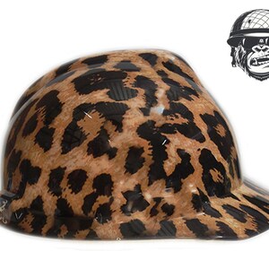 Custom Hydrographic Safety Hard Hat Industrial Mining Cheetah Animal ...