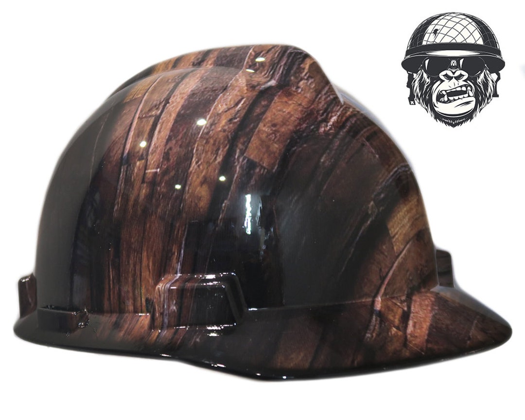 Custom Hydrographic Safety Hard Hat Construction PPE Industrial Mining ...