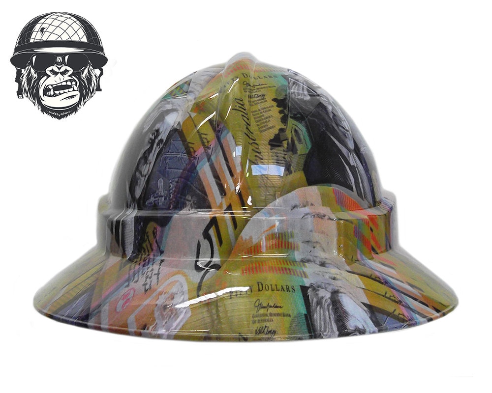 Custom Hydrographic Safety Hard Hat CASHED UP Pro Choice Wide - Etsy