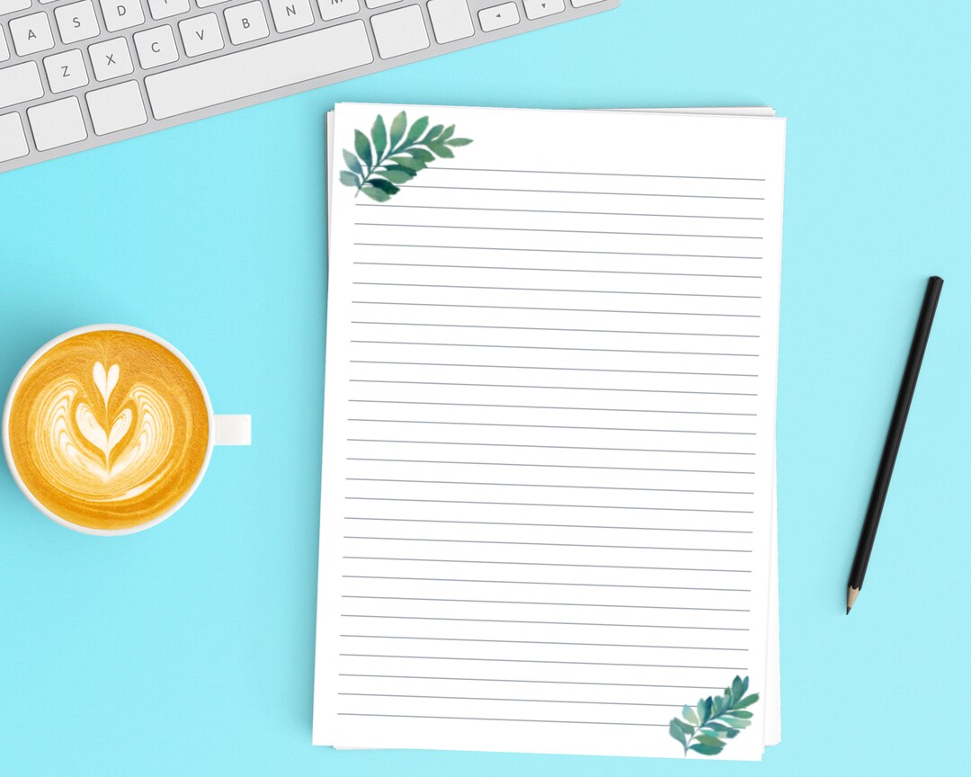 Letter Writing Paper Blank and Lined A4 and Letter Size JW - Etsy