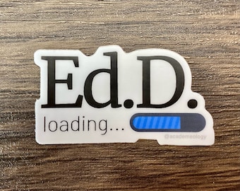 Phd Loading Sticker - Etsy