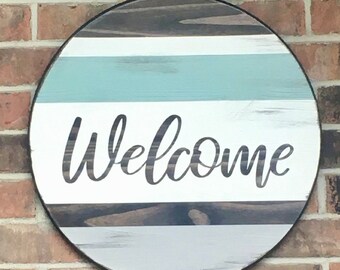 Distressed Welcome Sign - Etsy