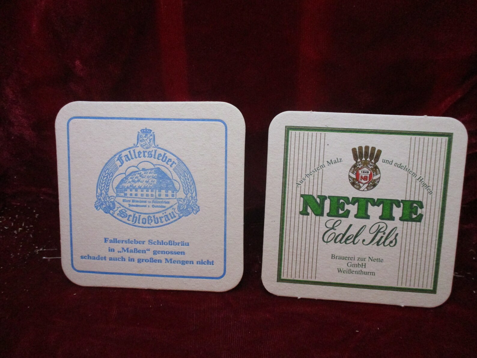 Nette Edel Pils and Schlofbrau Bier Coasters - Etsy UK