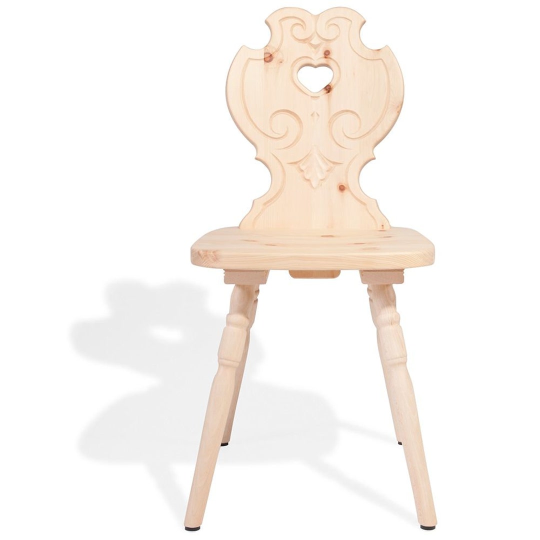 Farmhouse Chair Made of Pine Wood - Rustic Chair Handcrafted in South ...