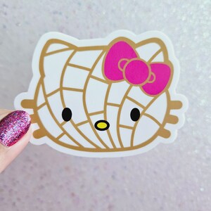 Kitty Concha Sticker | Mexican American Concha |conchita |pan Dulce ...