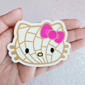 Kitty Concha Sticker | Mexican American Concha |conchita |pan Dulce ...