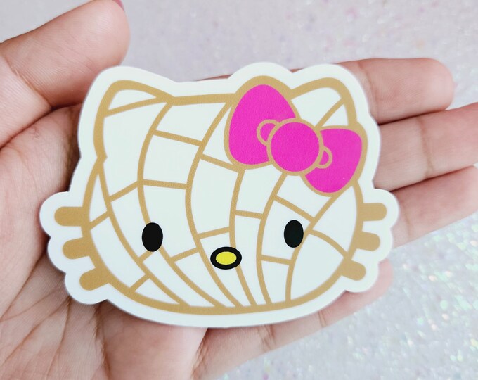Kitty Concha Sticker | Mexican American Concha |conchita |pan Dulce ...