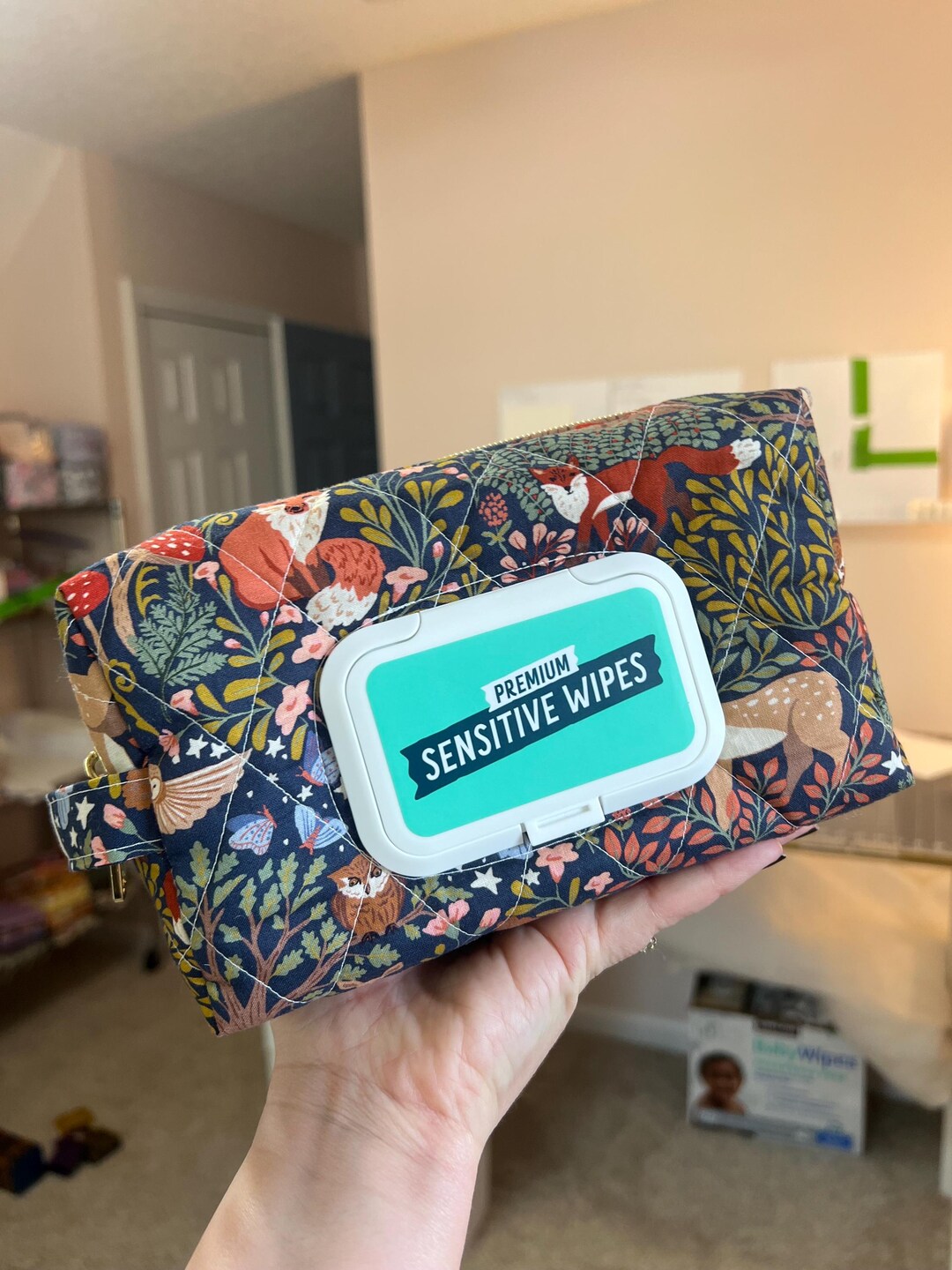 Handmade Double Sided Diaper Wipe Case - Stylish Baby Essentials- Wipes ...