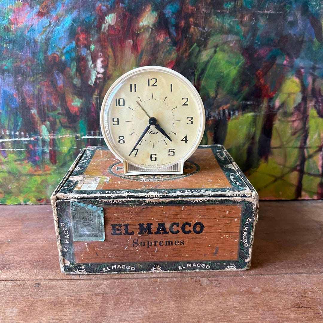 Westclox Rex Alarm Clock Vintage Black & White - Etsy