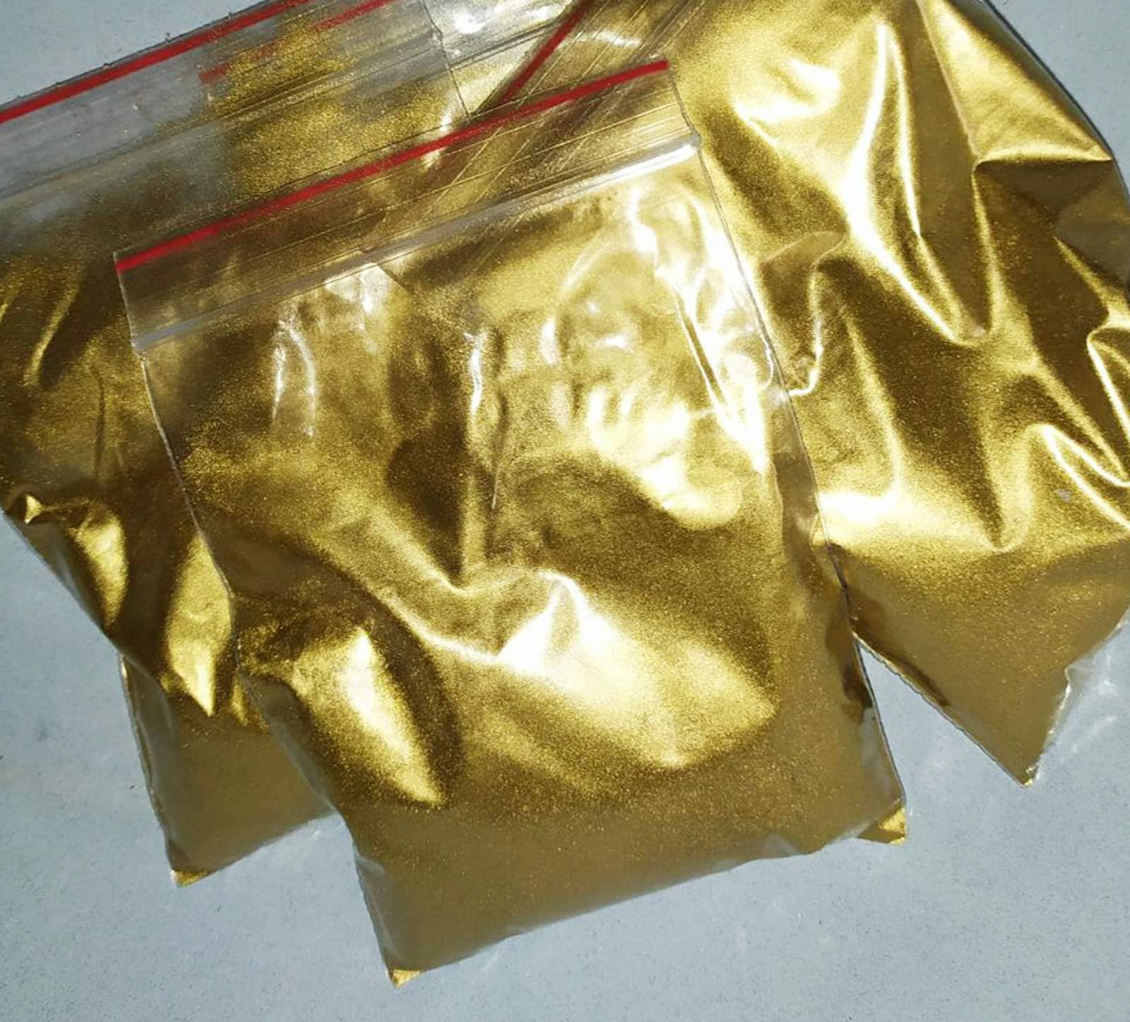 50 g Vintage Bronze Metallic Pulver UdSSR Gold Pigmentfarbe gelb ...