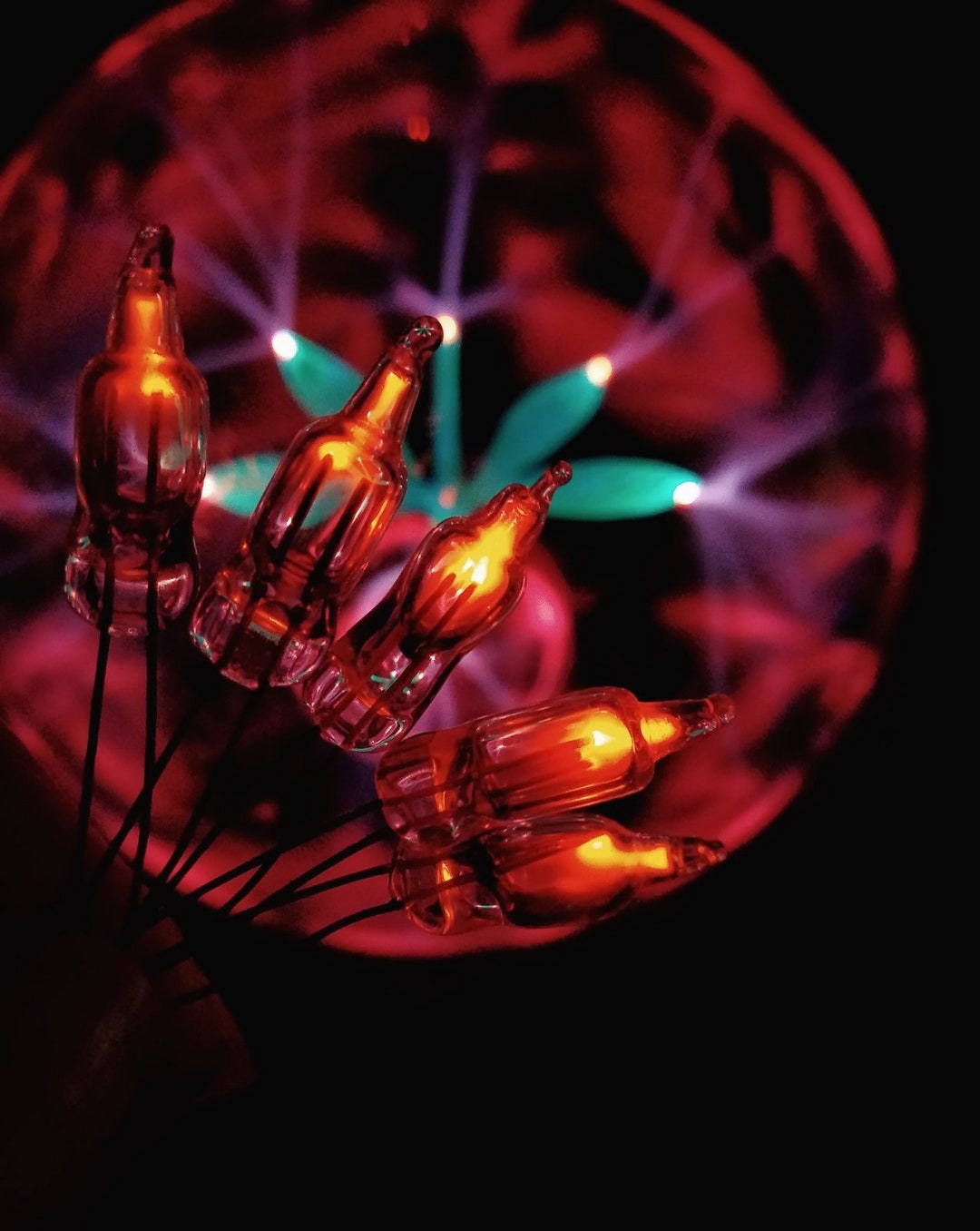 Vintage 20 Pcs Orange IN-35 Small Nixie Tube Neon VFD Indicator Light ...