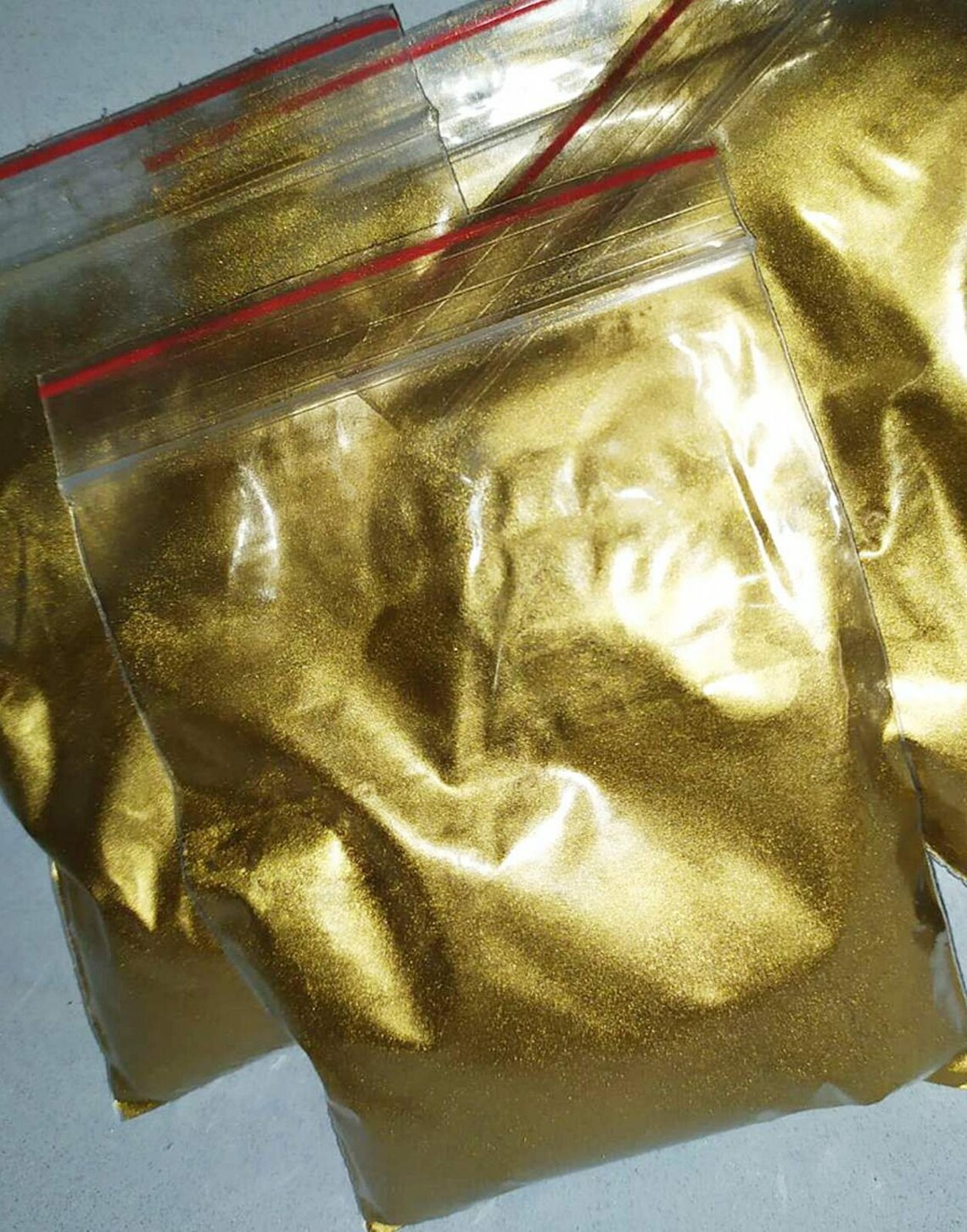 50 g Vintage Bronze Metallic Pulver UdSSR Gold Pigmentfarbe gelb ...