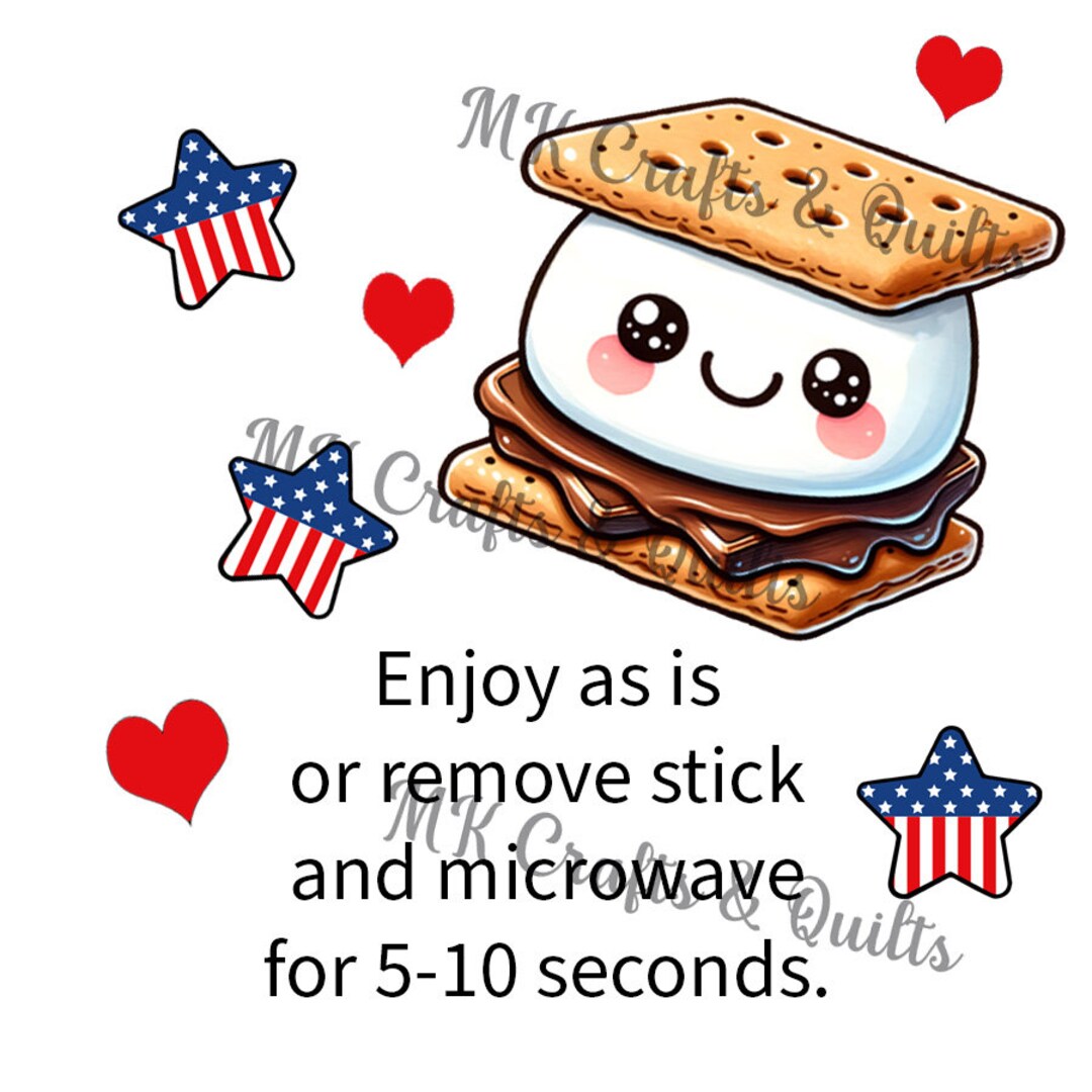 Smores on a Stick 4th of July Image - Etsy