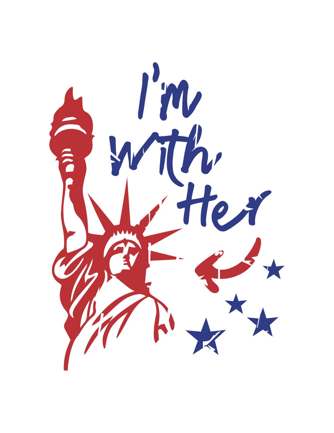 I'm With Her SVG, Patriotic SVG, July 4 SVG, Lady Liberty Files for ...