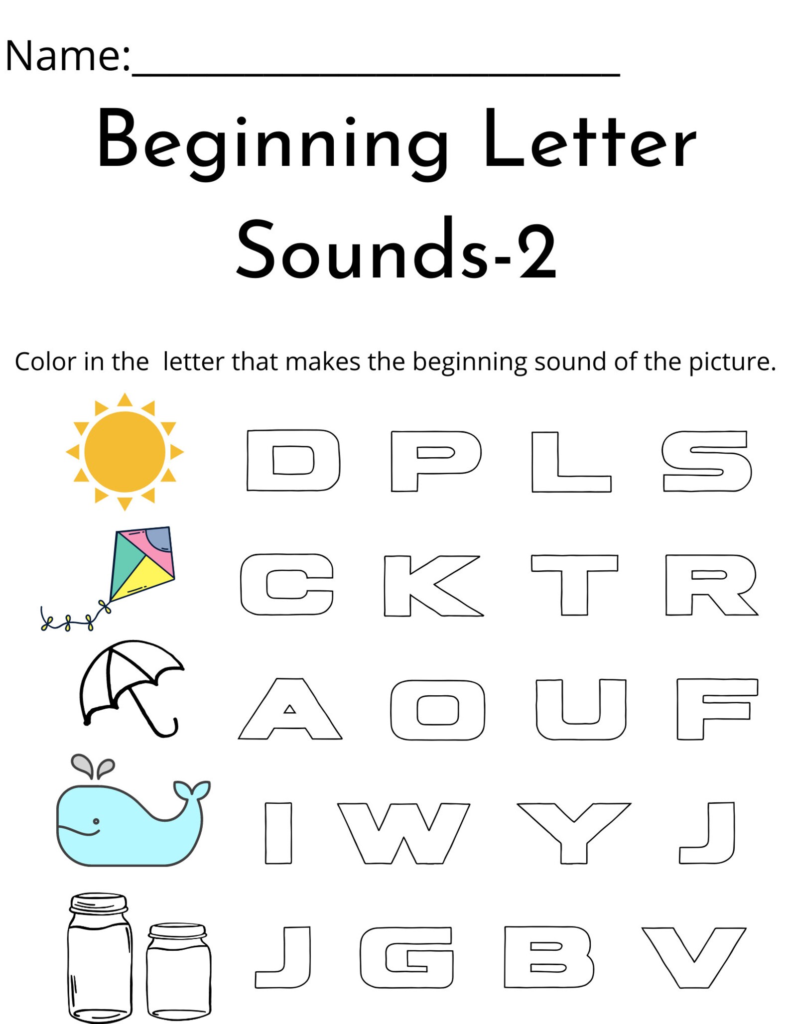 Beginning Letter Sounds, Phonics, Letters, Set of 3, Kindergarten - Etsy