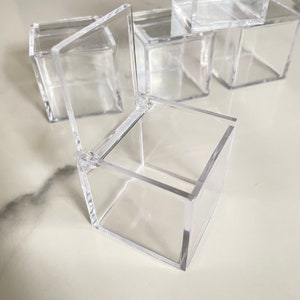 36 Pcs Acrylic Favor Box | Clear Acrylic Containers | Transparent Boxes ...