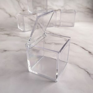 36 Pcs Acrylic Favor Box | Clear Acrylic Containers | Transparent Boxes |petite Acrylic Cases ...