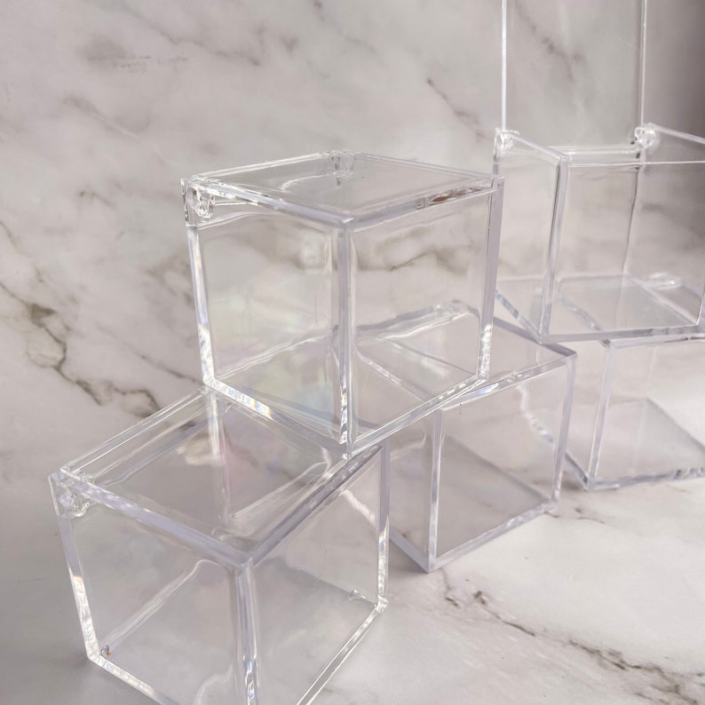 36 Pcs Acrylic Favor Box Clear Acrylic Containers - Etsy