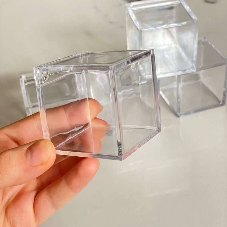 36 Pcs Acrylic Favor Box Clear Acrylic Containers - Etsy