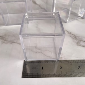 36 Pcs Acrylic Favor Box | Clear Acrylic Containers | Transparent Boxes |petite Acrylic Cases ...
