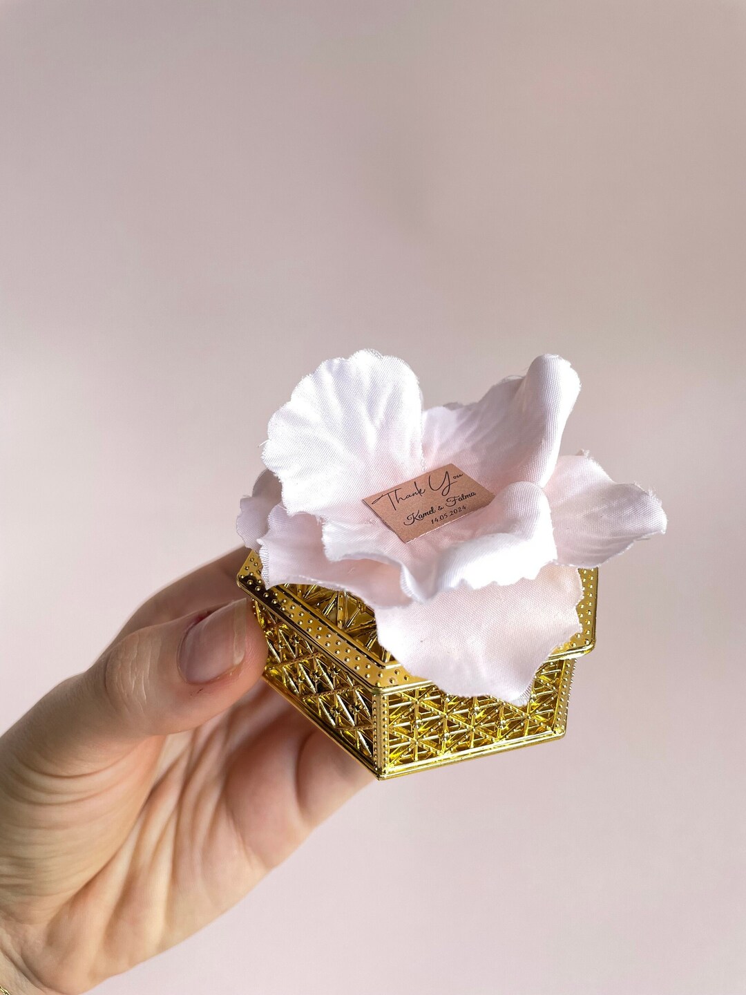 Golden and Pink Party Favors Gifts for Guests Custom Wedding - Etsy