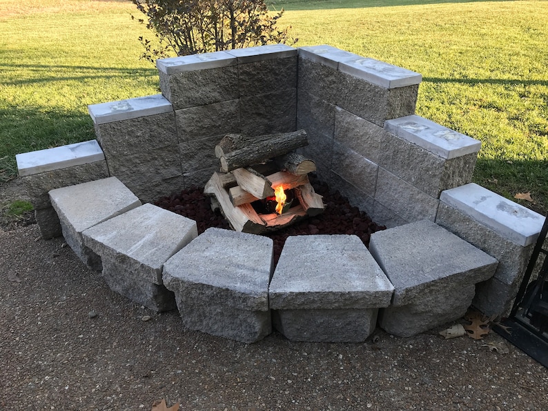 Corner Fire Pit Construction Plans and Bill of Materials - Etsy