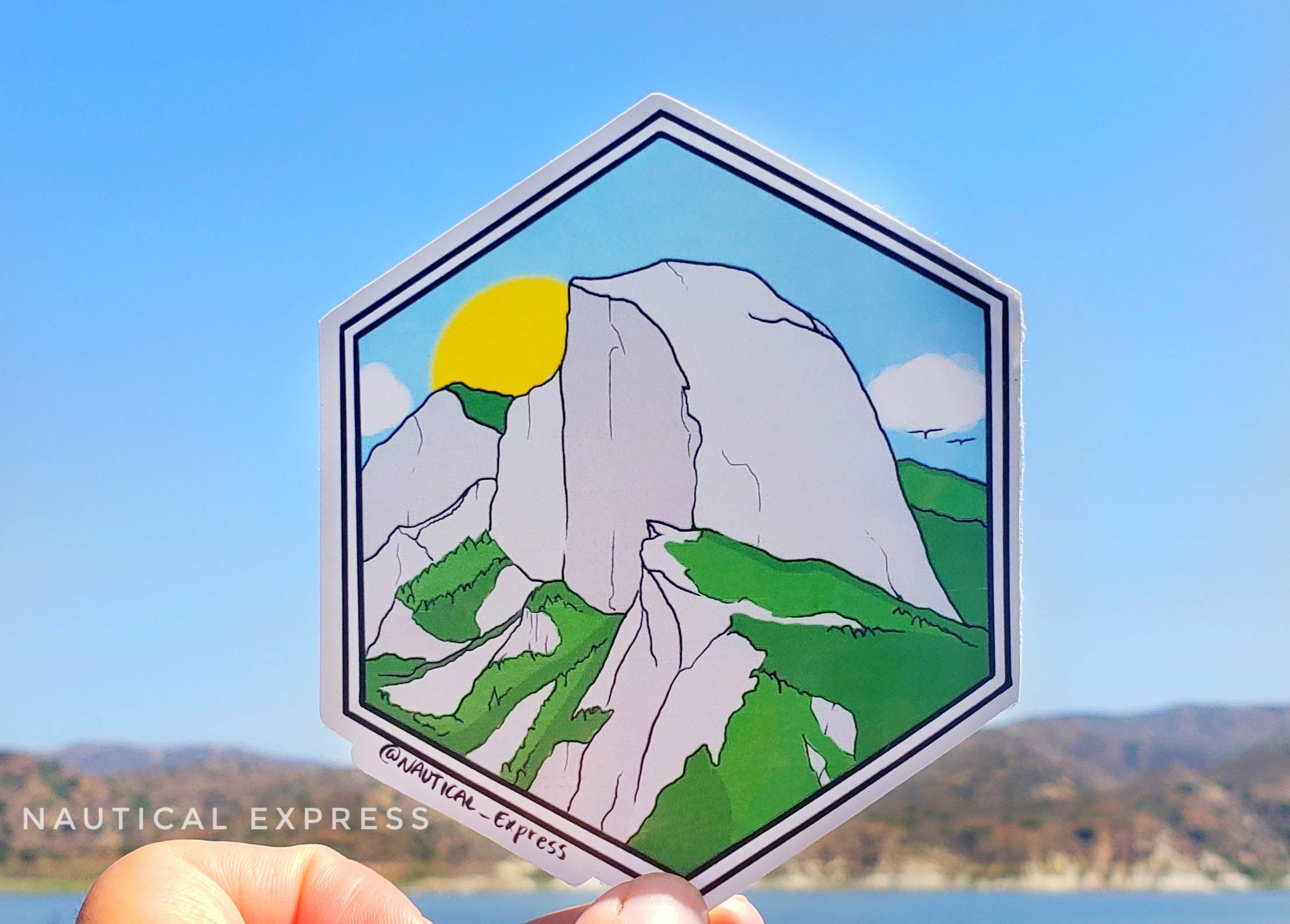 Half Dome Sticker / Mountain Sticker / Hiking Sticker / Outdoors ...