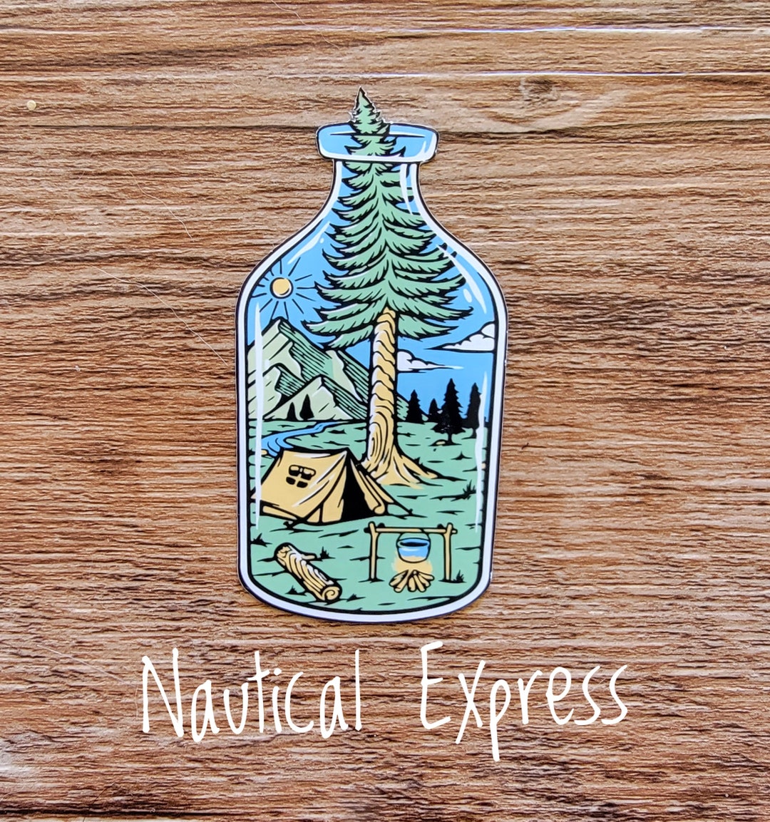 Nature in a Bottle Sticker / Nature Sticker / Outdoor Sticker / Bumper ...