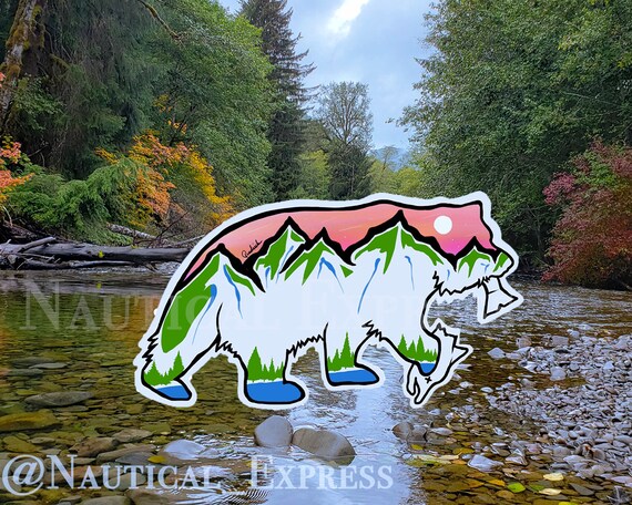 California Bear / Vinyl Sticker / Outdoor Sticker / | Etsy