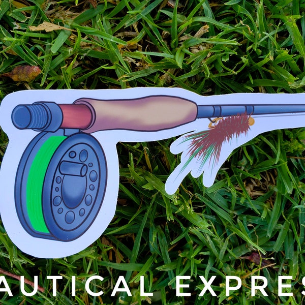 Fly Fishing Sticker - Etsy