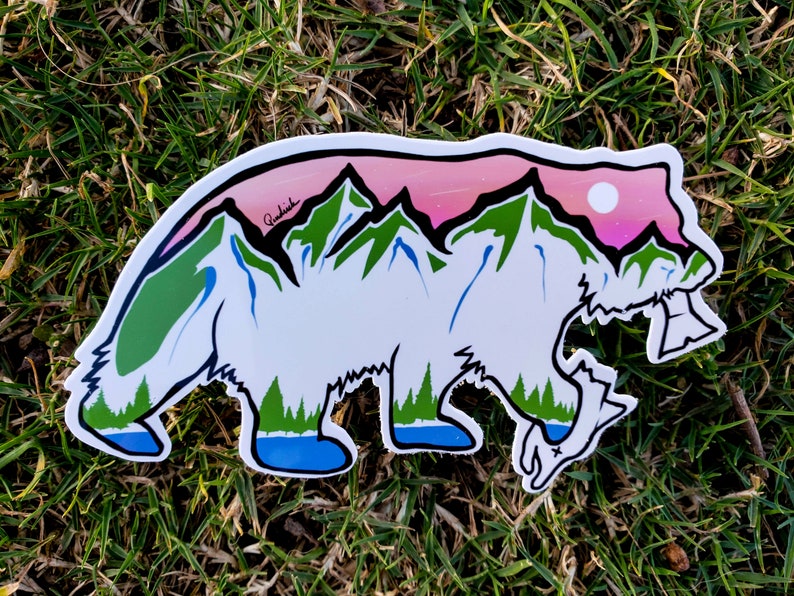 California Bear / Vinyl Sticker / Outdoor Sticker / Weatherproof ...