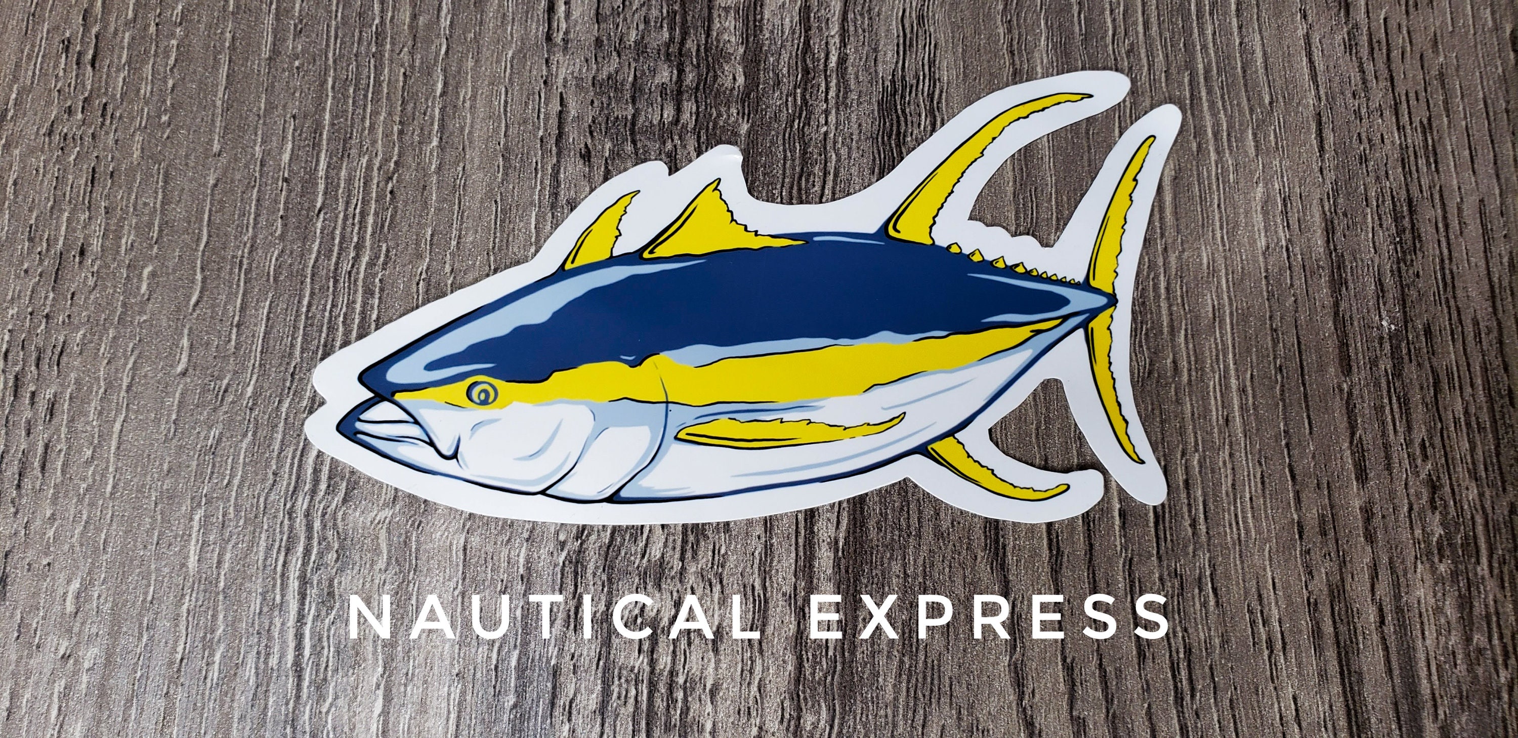 Yellowfin Tuna Sticker / Fish Sticker / Fishing Sticker / Ocean / Fish ...