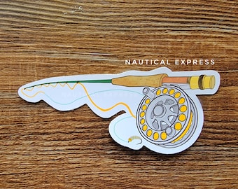 Fly Fishing Sticker - Etsy