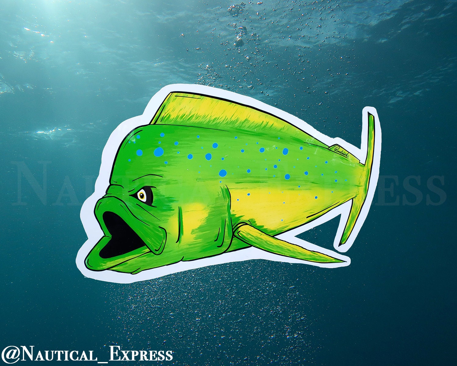 Dorado Sticker / Mahi Mahi Vinyl Sticker / Fish / Outdoor Sticker ...