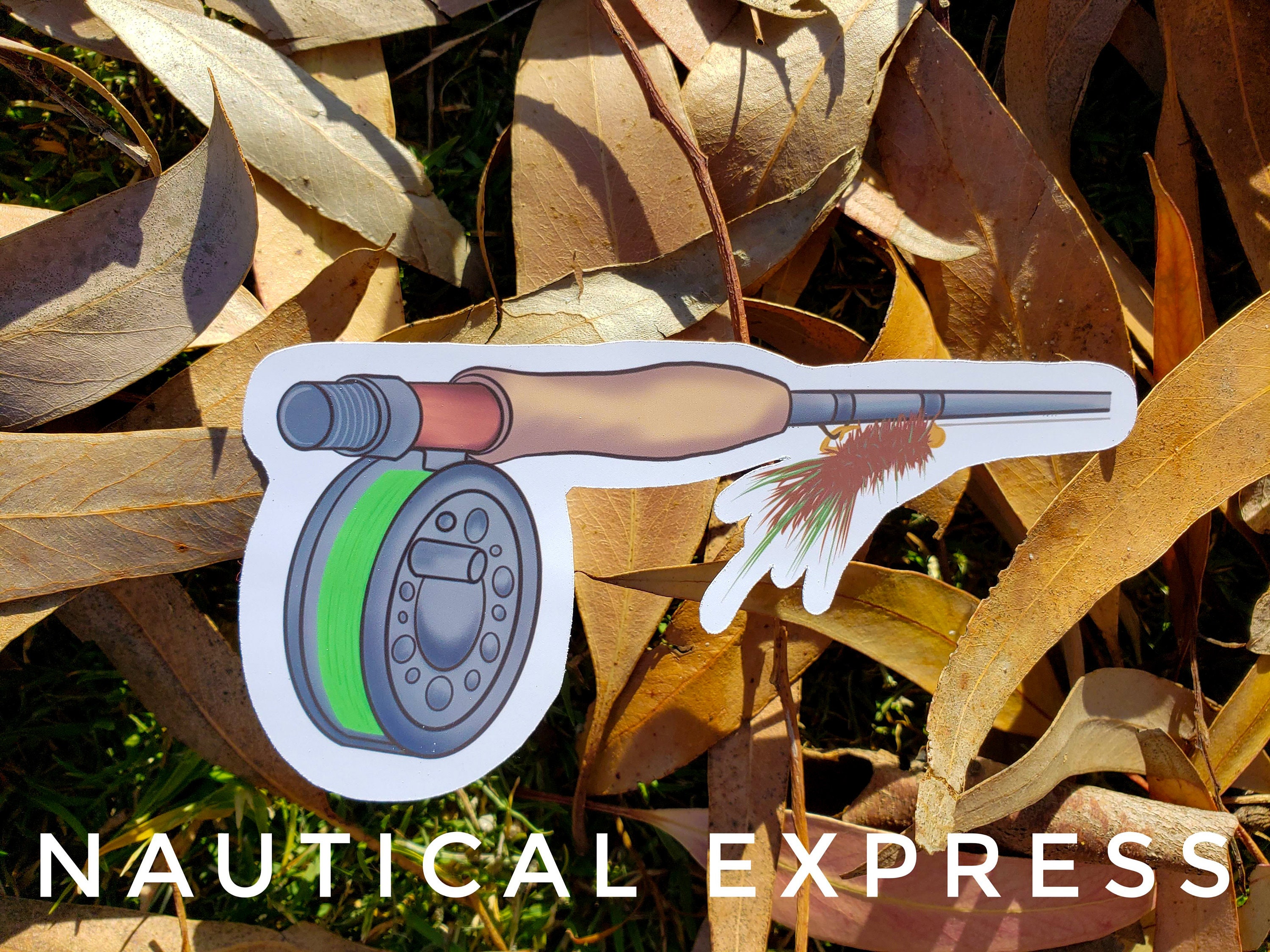 Fly Fishing Rod Sticker Kiss Cut / Fly Fishing Sticker / Fishing ...