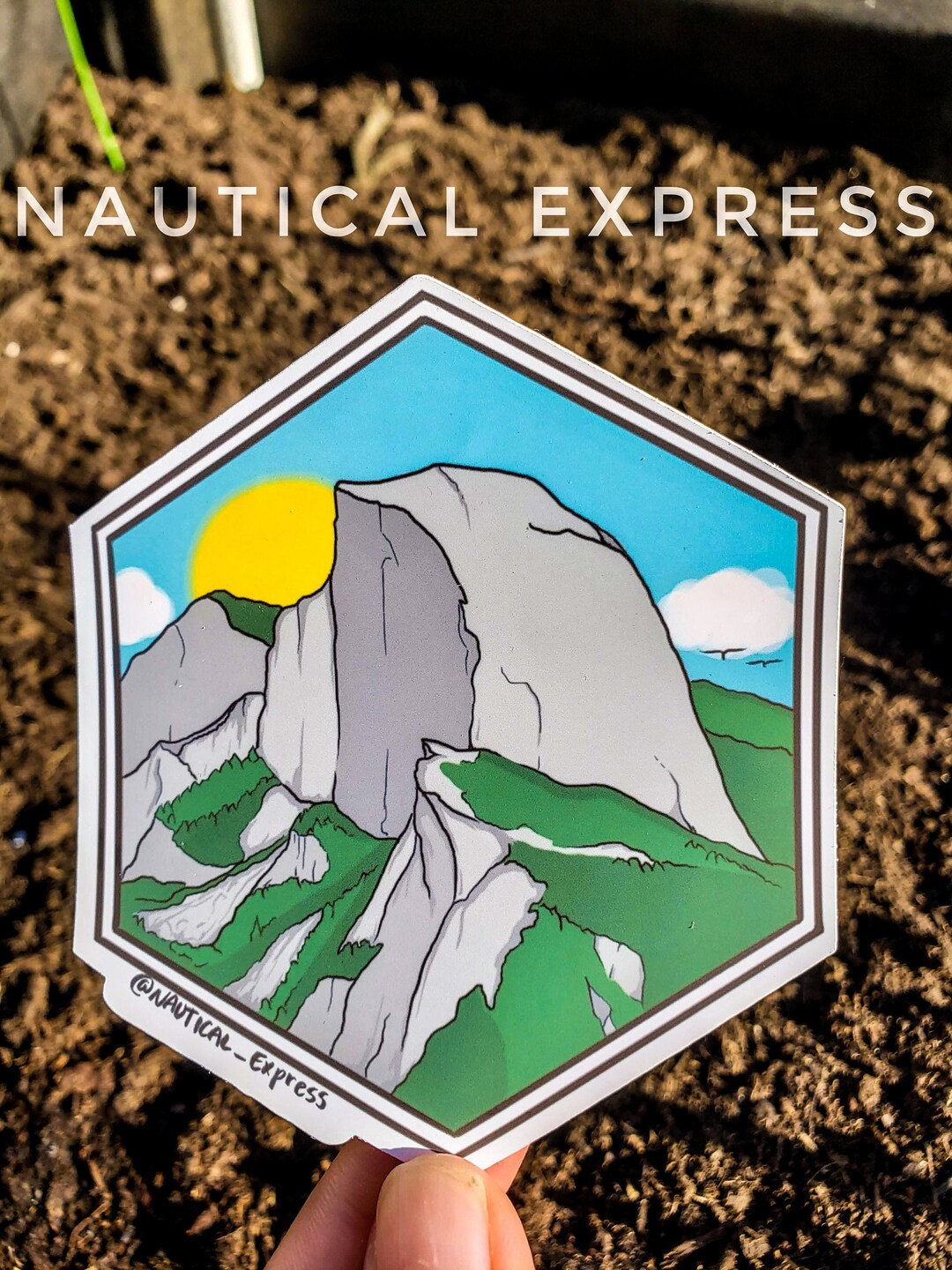 Half Dome Sticker / Mountain Sticker / Hiking Sticker / Outdoors ...