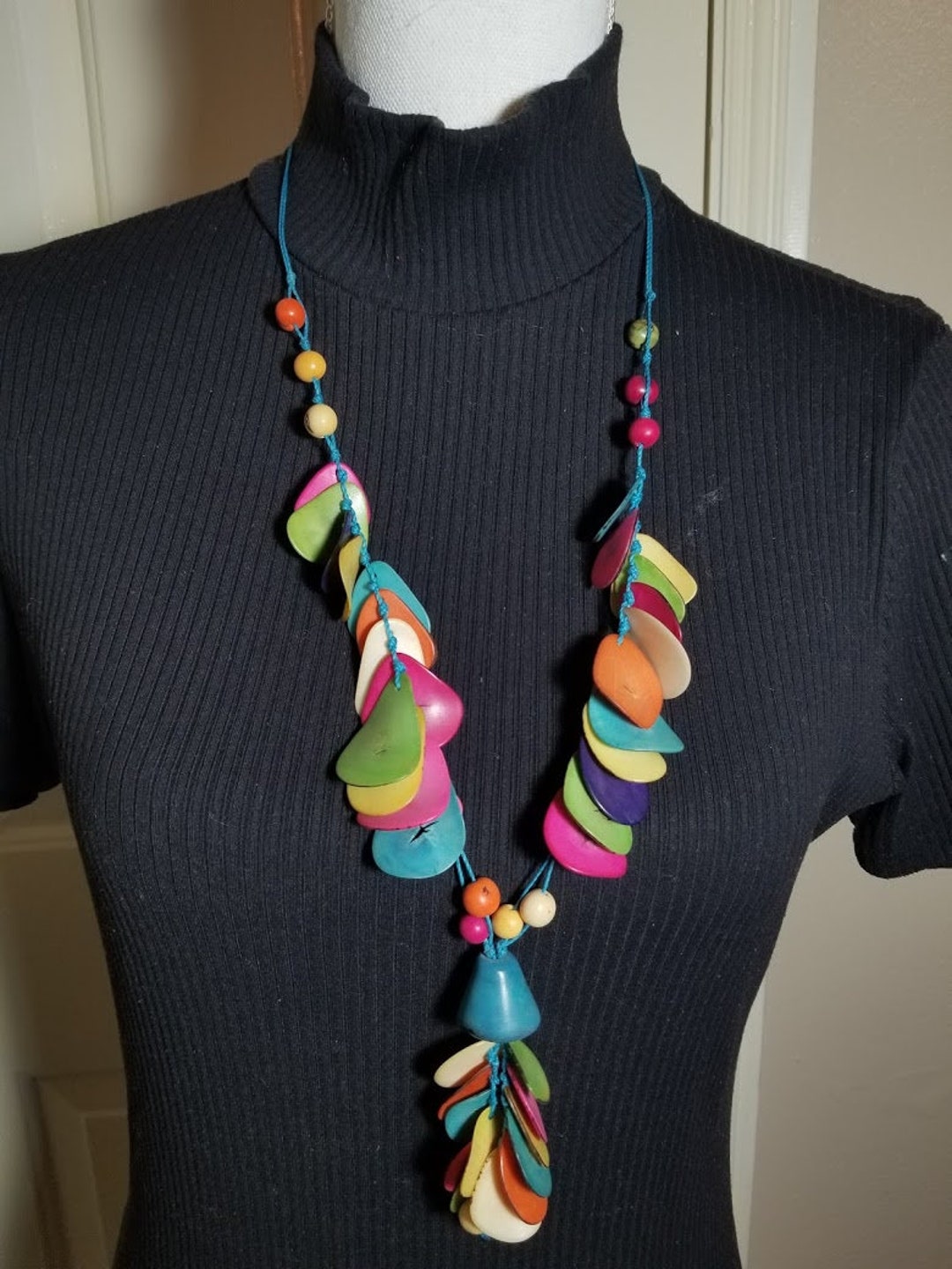 Tagua Acai Seed Necklace - Etsy
