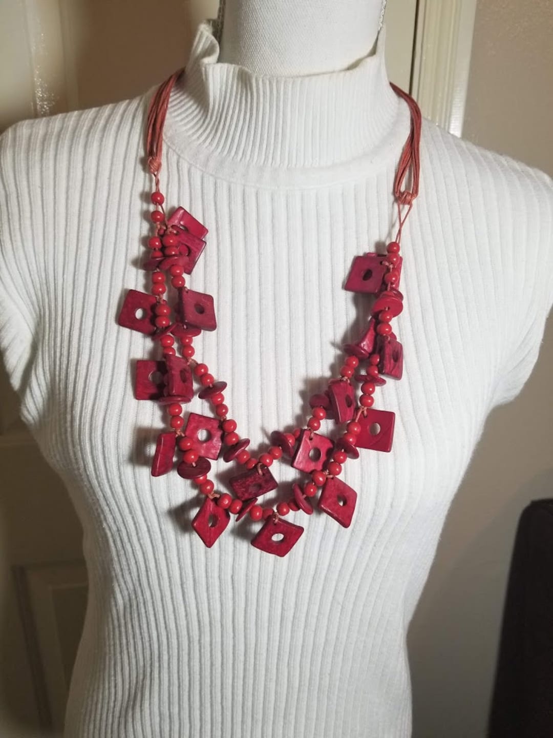 Tagua Acai Seed Necklace - Etsy