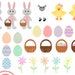Easter Clipart Commercial Use, Easter Bunny Clipart, Easter Egg Clipart ...
