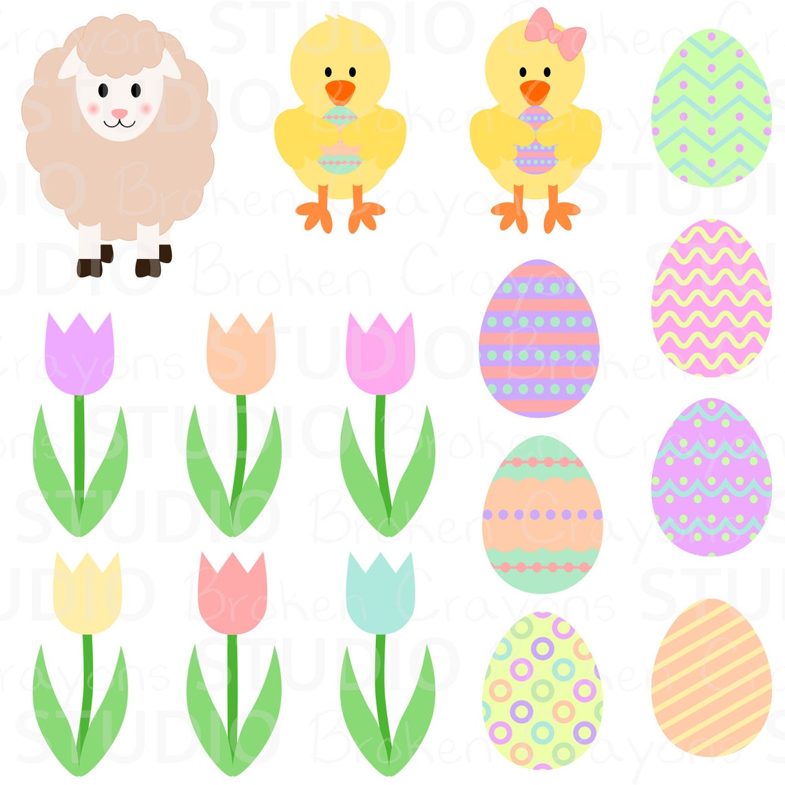 Easter Clipart Commercial Use, Easter Bunny Clipart, Easter Egg Clipart ...