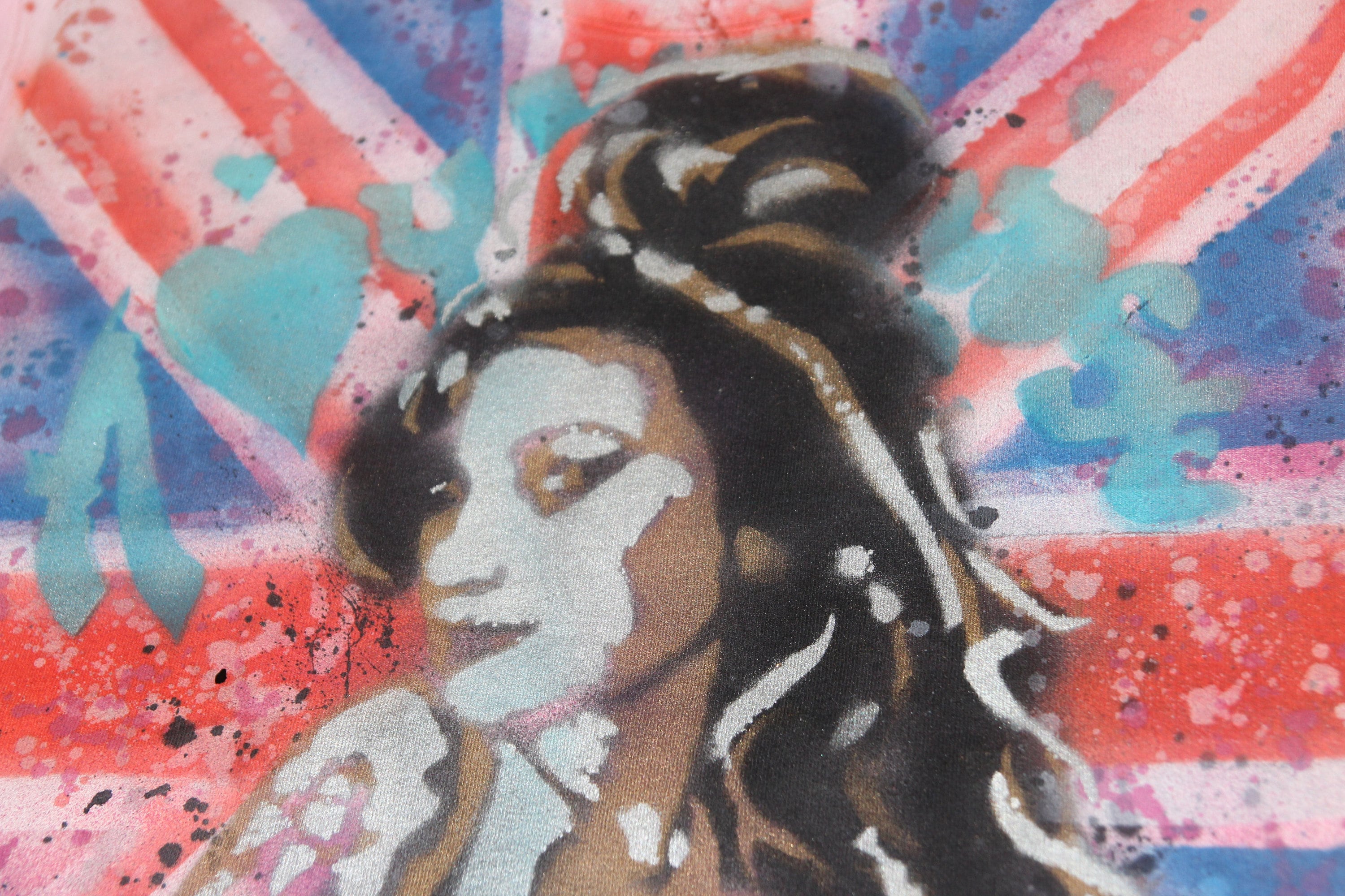 Amy Winehouse, Hand Painted Graffiti Sweatshirt, T-shirts, Hoodies - Etsy