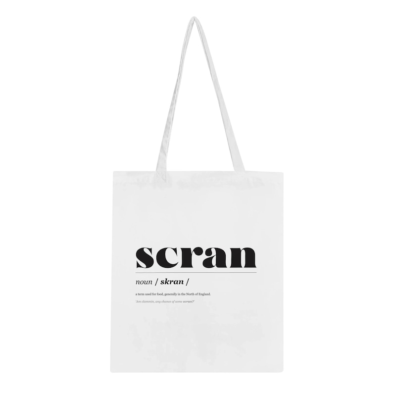Geordie Scran Definition Classic Tote Bag White - Etsy