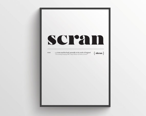 Geordie Definition Print of Scran / Newcastle / Toon / - Etsy UK