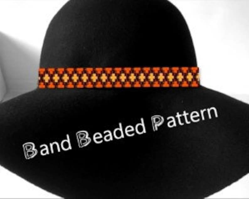 Delica Beads Hatband Peyote Pattern No.125 4 Variants Band - Etsy
