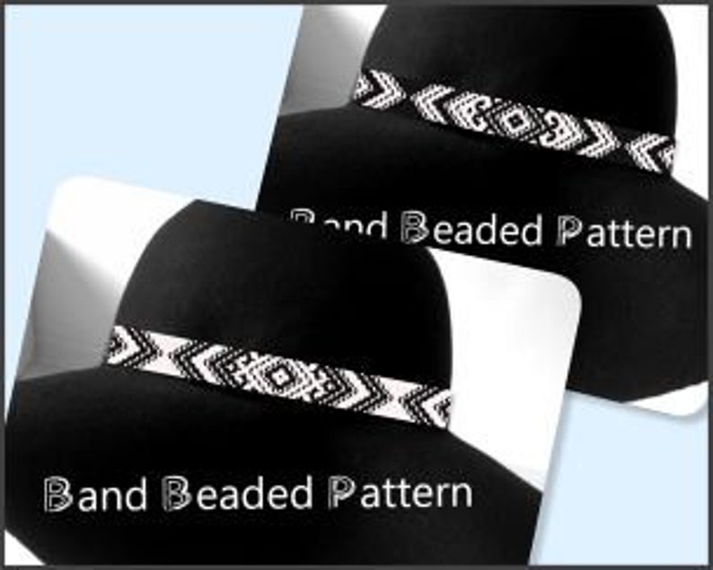 Delica Beads Peyote Hatband Pattern No.32 2 Variant Peyote Stitch Pdf ...