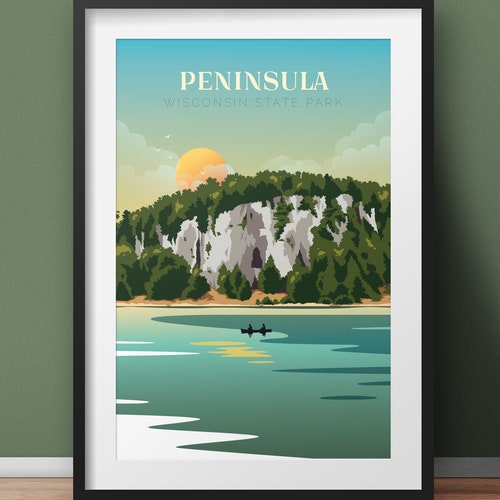 Peninsula State Park Wisconsin Poster - Etsy