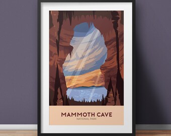 Mammoth Cave Poster | Etsy